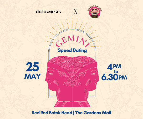 Gemini Singles Speed Dating @ Red Red Botak Head | Dateworks